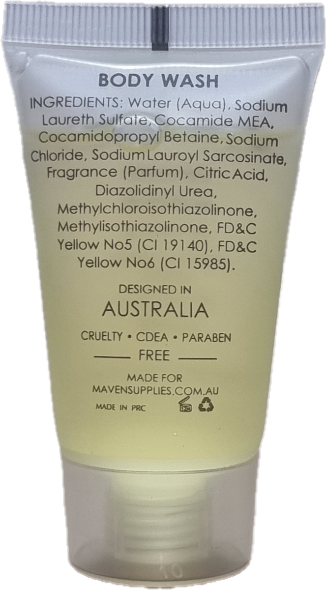 Hotel Mini Body Wash Tube 15mL – Maven Supplies